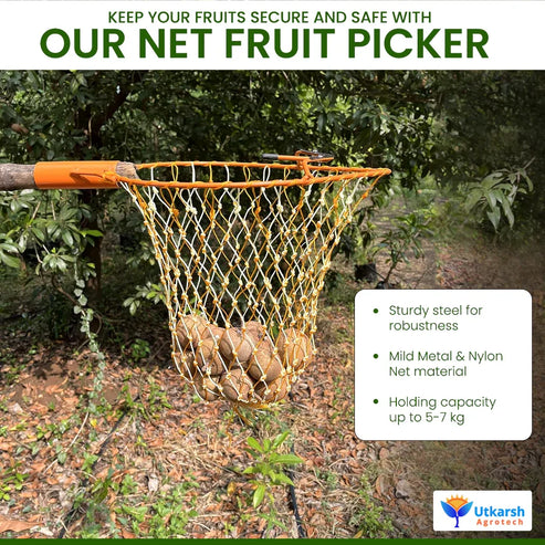 Mango Fruit Plucker Stick with Net | Fruit Picker | Fruit Harvester ...