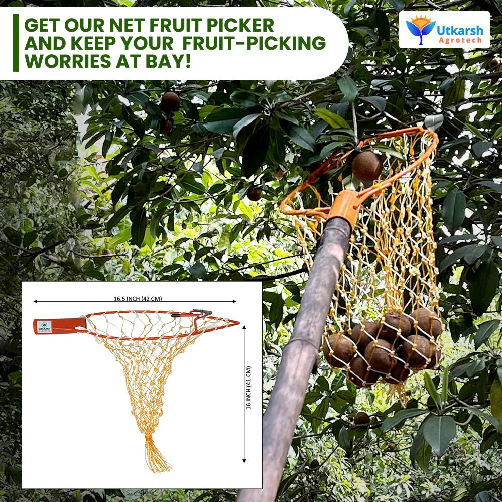 Mango Fruit Plucker Stick with Net | Fruit Picker | Fruit Harvester ...