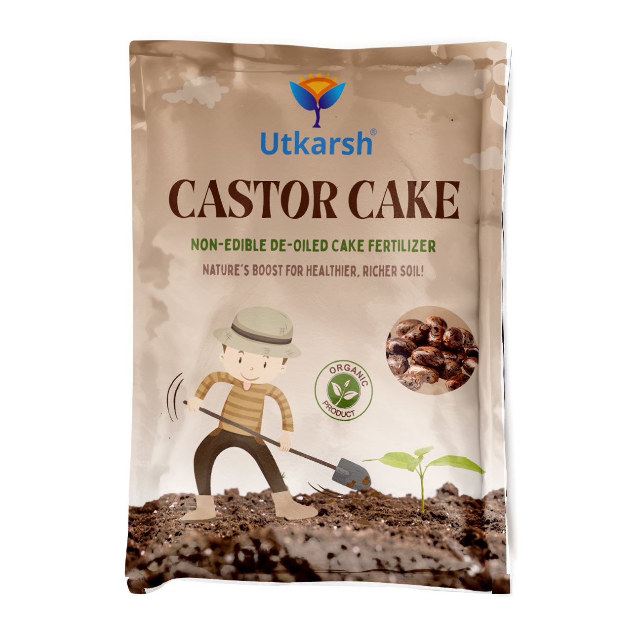 Organic Castor Oil Cake, Organic Fertilizer