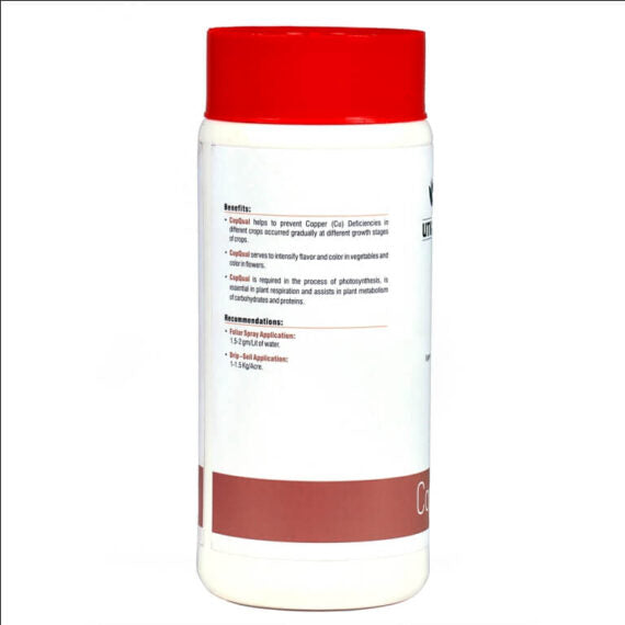 Utkarsh CopQual (Copper - Cu 12% EDTA Chelated, 100 % Water Soluble Fo