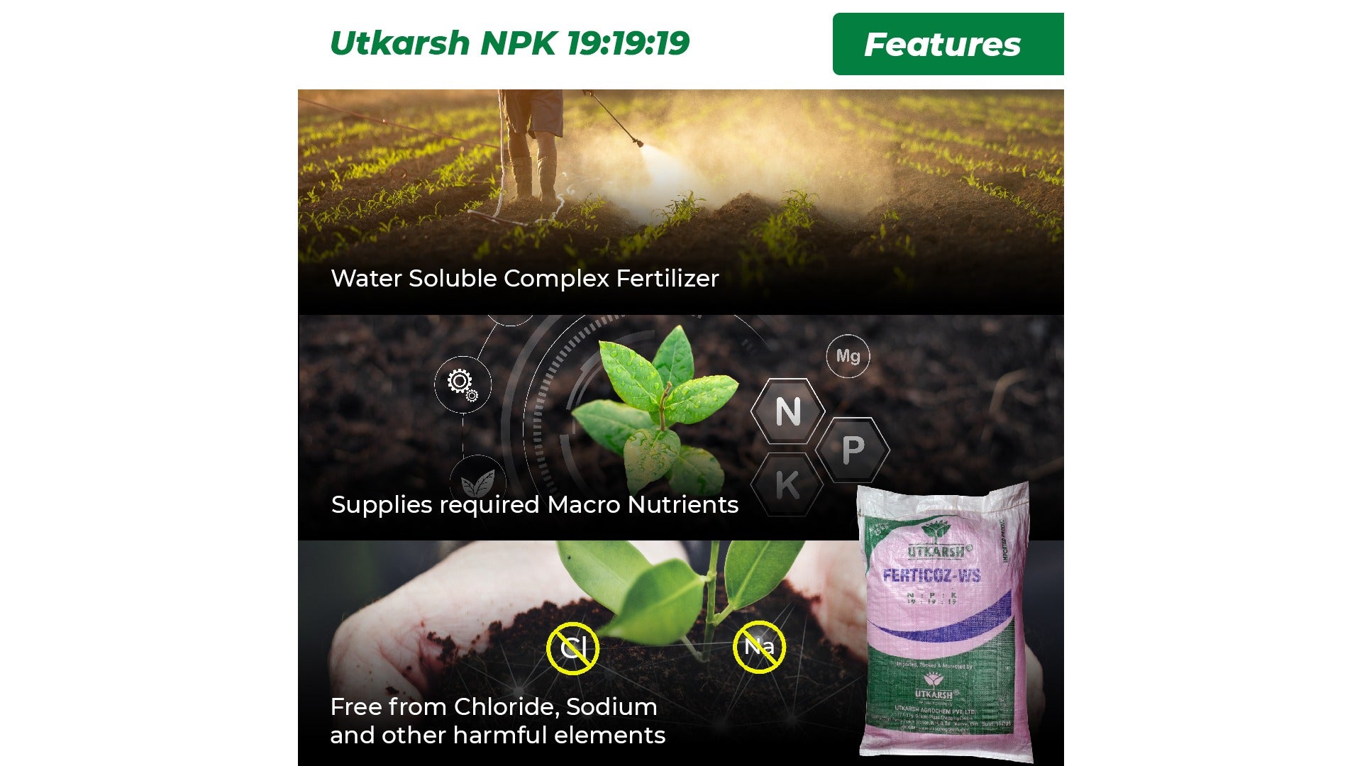 Quality NPK 19:19:19 Fertilizer Online - Utkarsh Agrochem