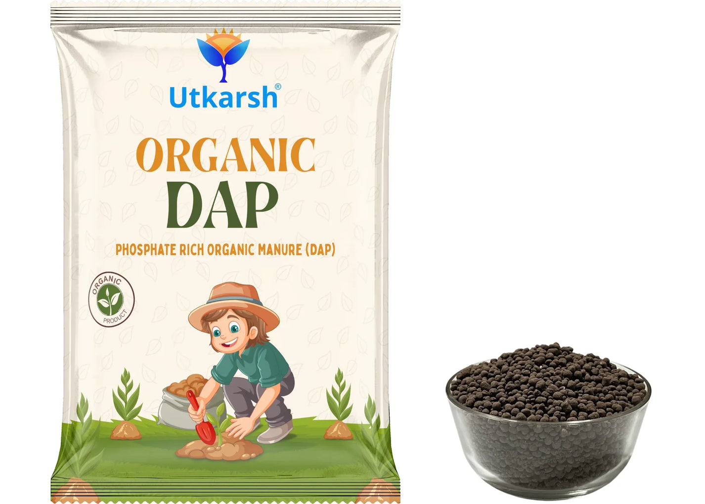Organic DAP Fertilizers for Plants, Phosphate Rich Organic Manure for