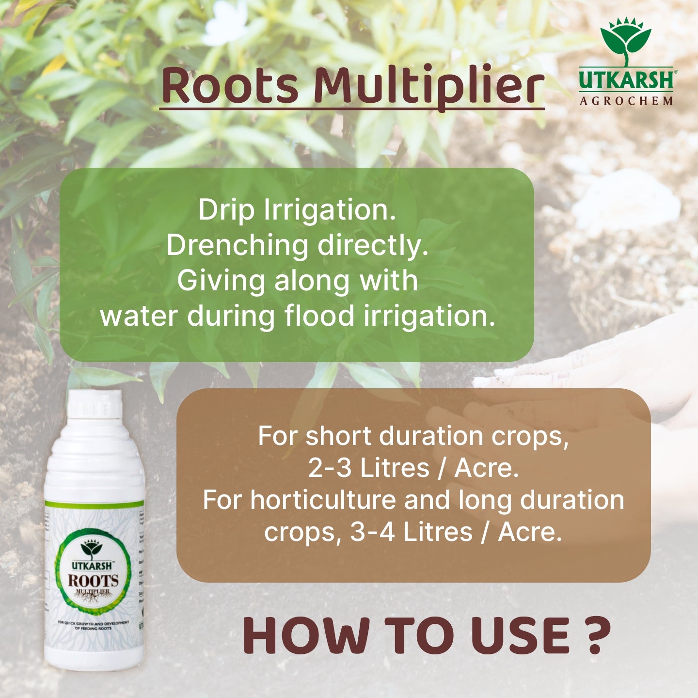 Roots Multiplier (For Quick Hairy Roots Formation) Plant Food for Heal