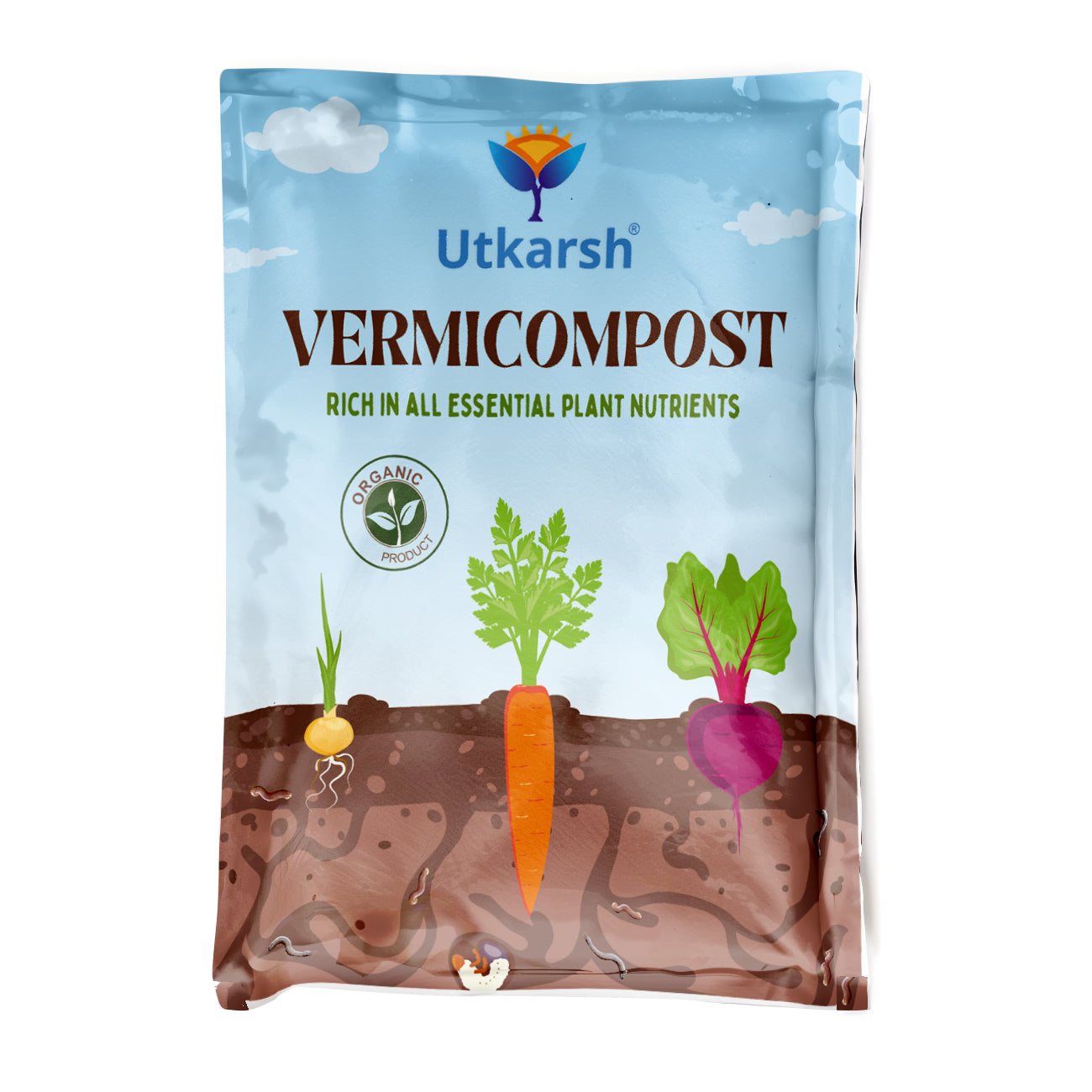 Vermicompost Organic Fertilizer & Manure (Improves Soil Structure, Tex