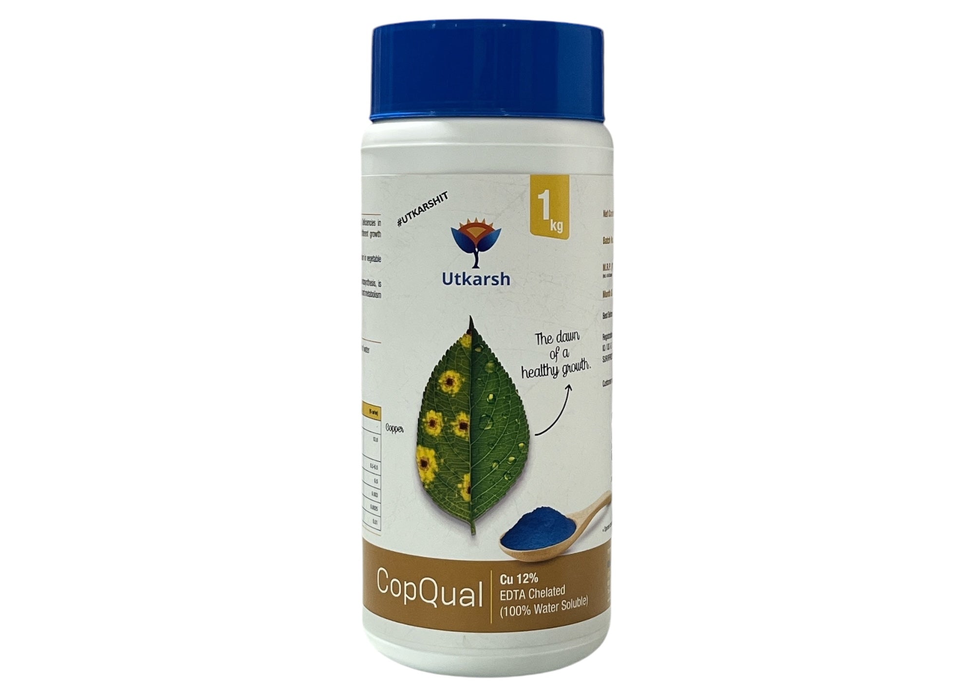 CopQual (Copper - Cu 12% EDTA Chelated, 100 % Water Soluble Foliar Spr